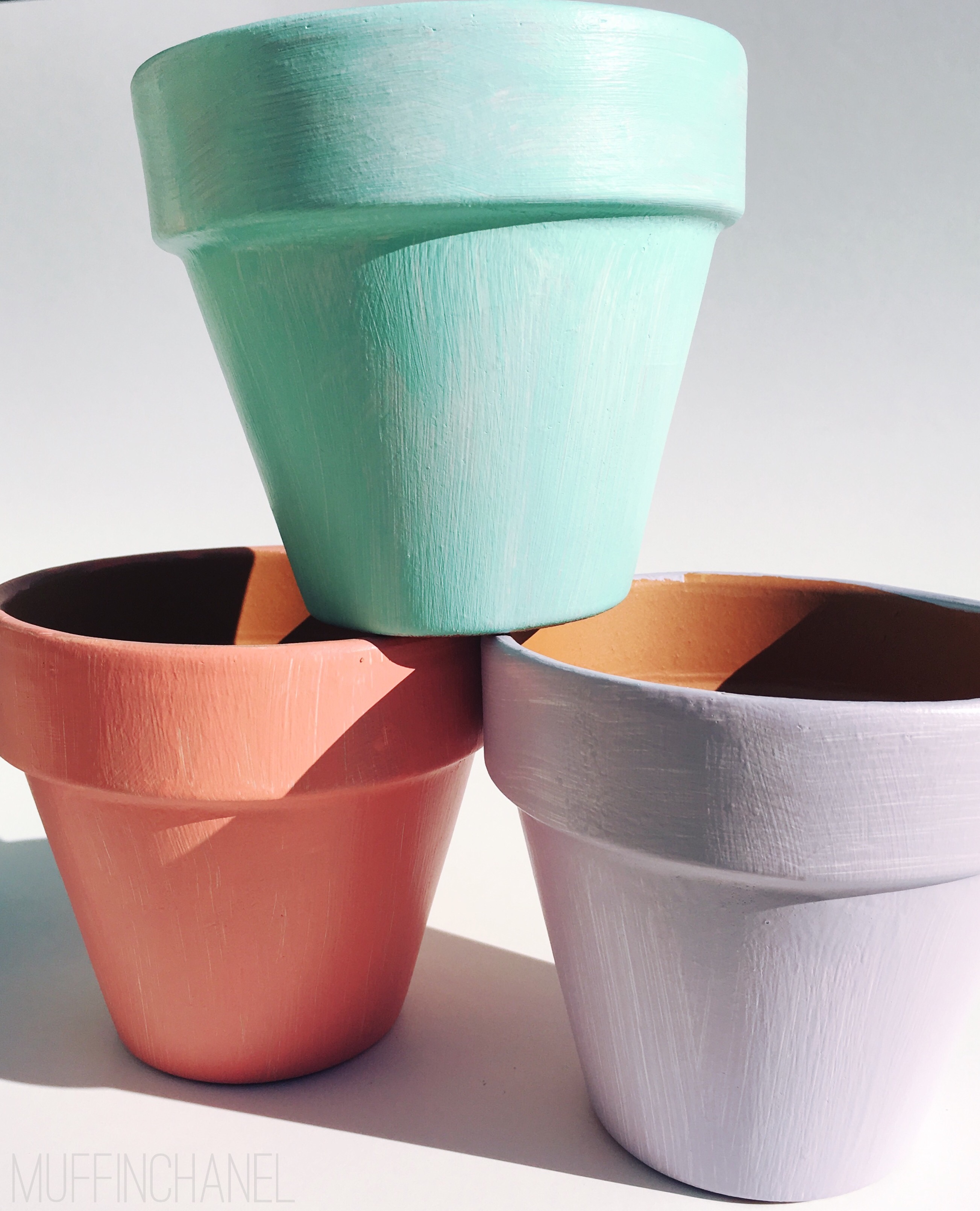 Spring Glitter Succulent Pots | DIY - MuffinChanel